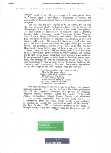 John Rippon (1751-1836) | Teaching Resources