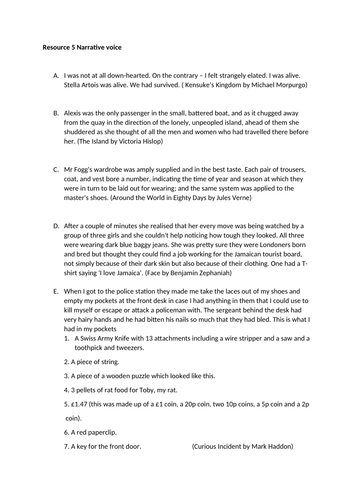 Edexcel International GCSE English Language: Imaginative Writing Unit ...