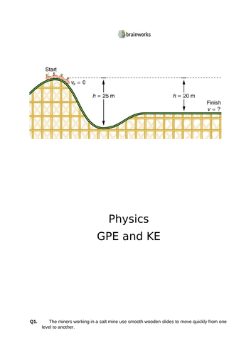 Gravitational Potential and Kinetic Energy - past paper questions with ...
