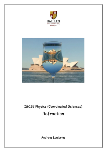 Refraction - past paper questions and answers | Teaching Resources