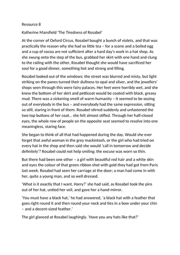 Edexcel English Language GCSE Paper 1: Imaginative Writing Unit ...