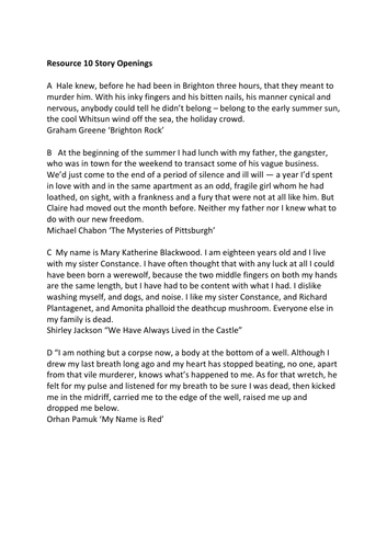 Edexcel English Language GCSE Paper 1: Imaginative Writing Unit ...