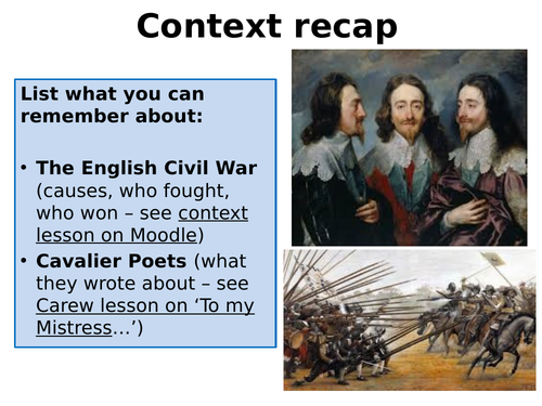 English Literature Metaphysical Poetry SoW A Level KS5 | Teaching Resources