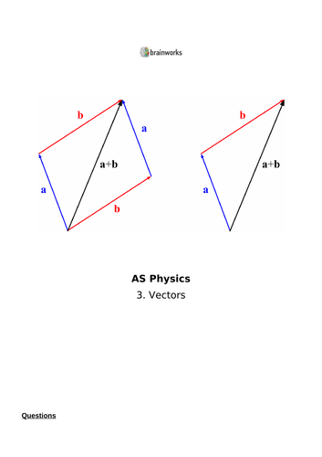 A/AS Levels - Vectors - physics past paper questions with answers ...