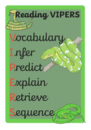 KS1 and KS2 Reading Vipers Poster | Teaching Resources
