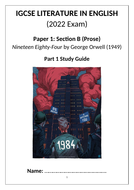 Nineteen Eighty-Four Workbook: Part 1 (IGCSE Literature) | Teaching ...