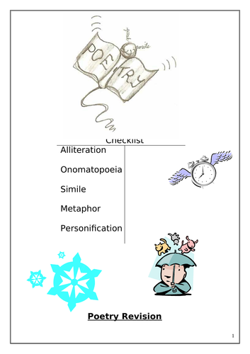 KS3 Intro to Poems + Poetic Techniques | Teaching Resources