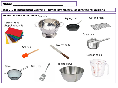 Year 8 food and nutrition bundle theory lessons, work booklet and ...