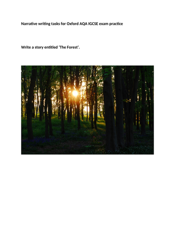 OXFORD AQA International GCSE English Language Paper 1: Narrative ...