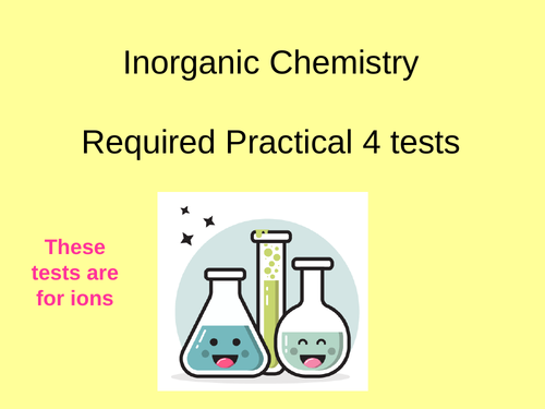 AQA A level Chemistry Ion and Functional group tests (Required ...