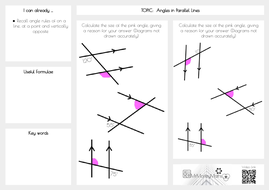 Angles in Parallel Lines | Teaching Resources