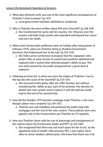 Edexcel A Level UK Politics Lessons 92-93 (Margaret Thatcher ...
