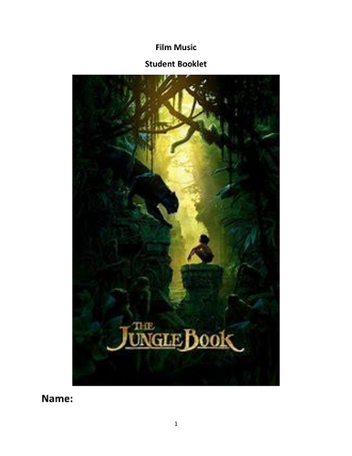 Film Music Jungle book 5 listening lessons for teaching in a classroom ...