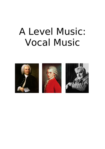 Vocal Music: Wider Listening Pack | Teaching Resources
