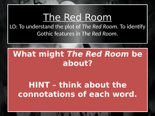 The Red Room - H. G. Wells | Teaching Resources