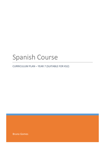 Complete Spanish Year 7 Curriculum Resources | Teaching Resources