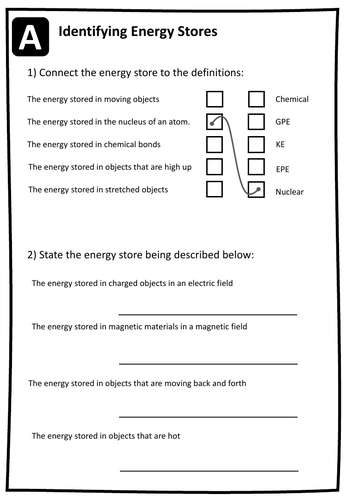 Energy Stores and Pathways | Teaching Resources