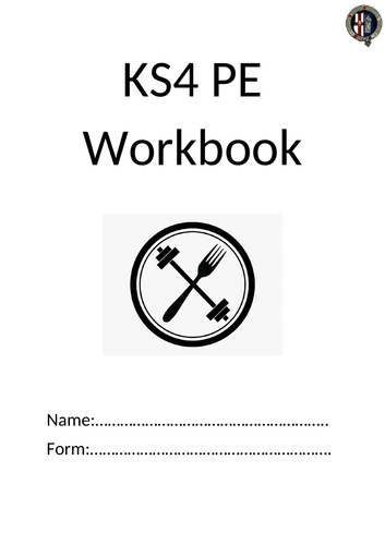 KS4 PE Wet Weather/Covid 19 Workbook | Teaching Resources