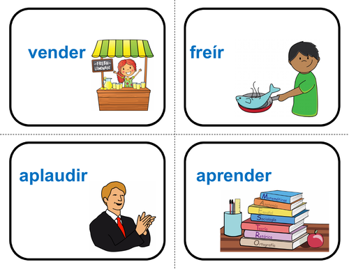 Spanish Regular -ER/-IR Verbs Flashcards: 20 Verbos Regulares ...