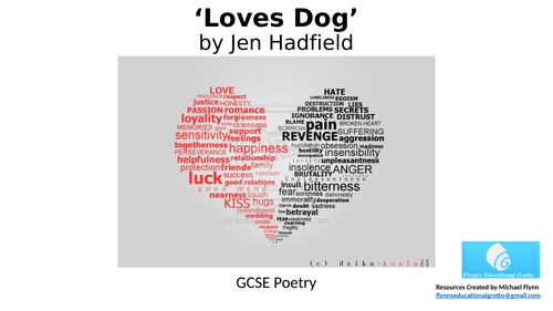 GCSE Poetry: ‘Loves Dog’ by Jen Hadfield | Teaching Resources