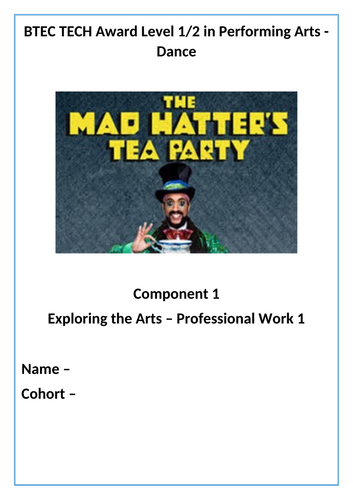 Zoonation- Mad Hatters Tea Party student work book - Dance strand L2 ...