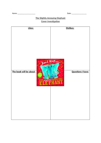 David Walliam Annoying Elephant and Queen's Orangutan Inference Grid ...
