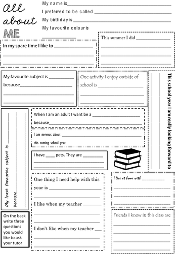 Back to school. Get to know you activity | Teaching Resources