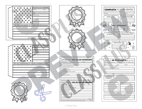 Día de los Veteranos Actividad | Teaching Resources