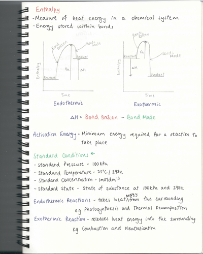 AS Chemistry Enthalpy | Teaching Resources