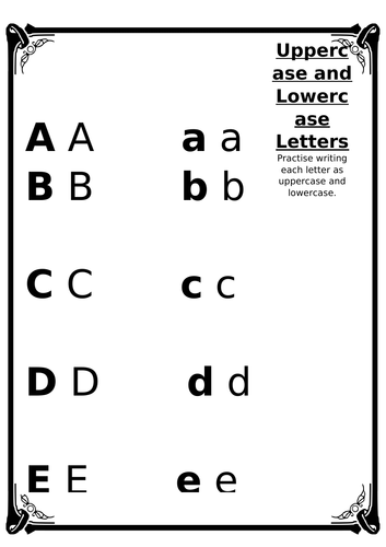 Capital/uppercase/lowercase letters bundle! | Teaching Resources