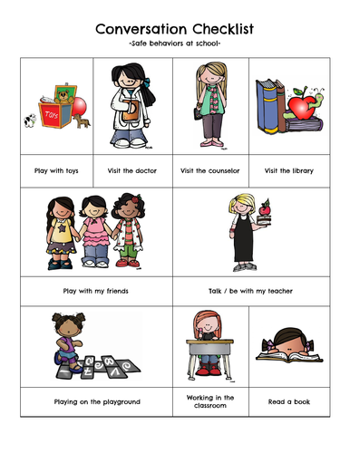 Special Ed - Conversation Checklist | Teaching Resources