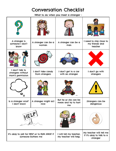 Special Ed - Conversation Checklist | Teaching Resources