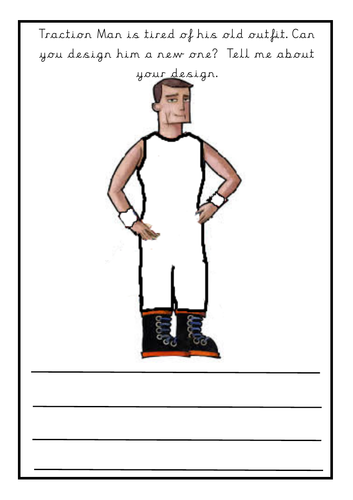 Traction Man Outfit Design | Teaching Resources