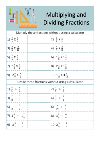 Fractions Worksheets Bundle | Teaching Resources