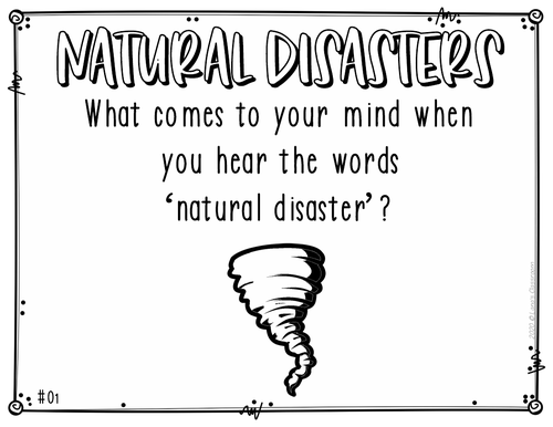 Bell Ringers Questions | Topic: Natural Disasters | Middle and High ...
