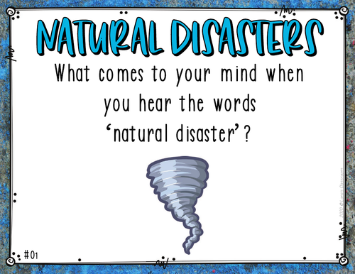 Bell Ringers Questions | Topic: Natural Disasters | Middle and High ...