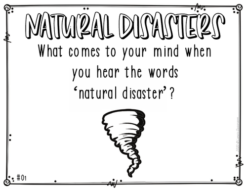 Bell Ringers Questions | Topic: Natural Disasters | Middle and High ...