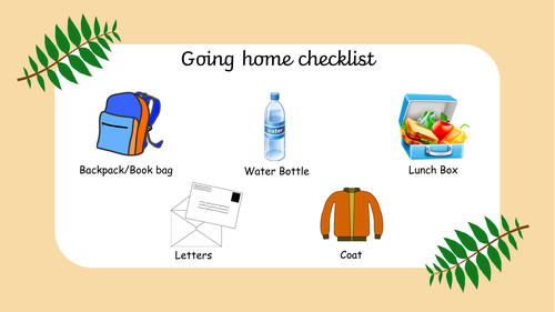 Going home checklist | Teaching Resources