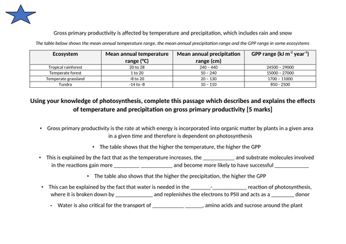 GPP, NPP & N (AQA A-level Biology) | Teaching Resources