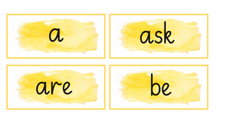 Year 1 and 2 common exception word flashcards and display alphabet ...