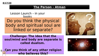 AQA RE (9-1) Hinduism Beliefs - The Atman | Teaching Resources
