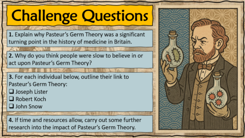 Louis Pasteur Germ Theory - GCSE History Edexcel - Medicine in Britain ...