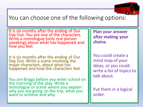 Our Day Out Creative Writing | Teaching Resources