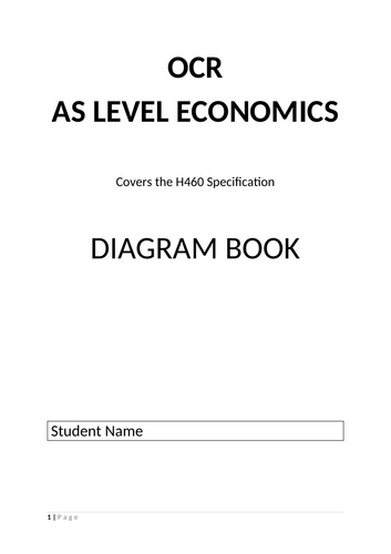 OCR AS Level Economics Diagram Practice Booklet H460 Specification 2020 ...