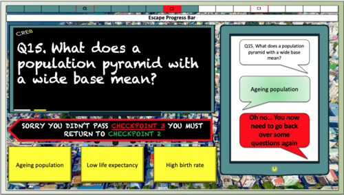 Population Escape Quiz | Teaching Resources