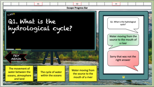 Rivers Escape Quiz | Teaching Resources