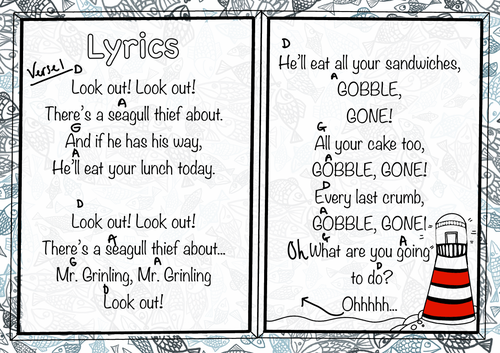 The Lighthouse Keepers Lunch Activity and Song Pack | Teaching Resources