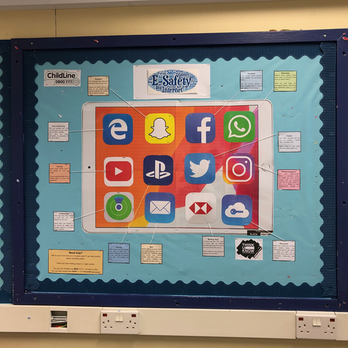 Staying Safe Online iPad & Apps Display | Teaching Resources