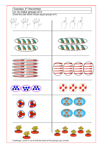 Counting in Groups of 5 | Teaching Resources