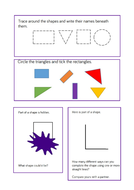 Year 1 Recognising 2D Shapes | Teaching Resources